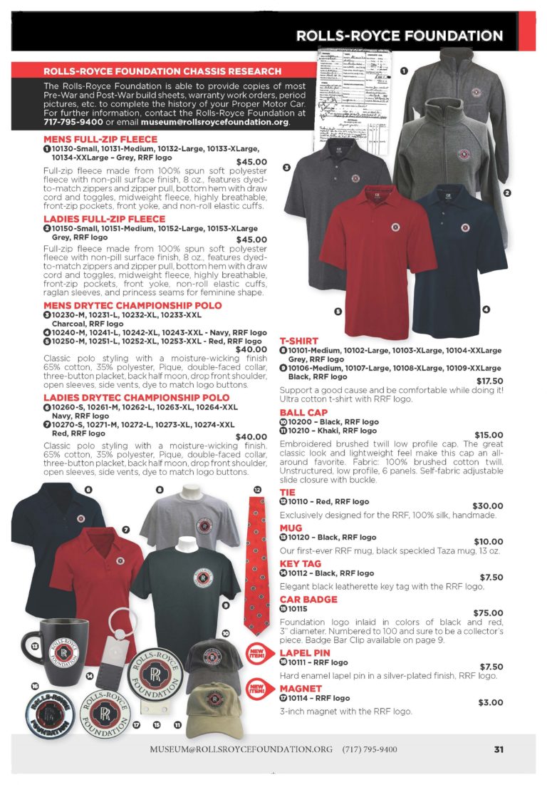 Merchandise - Rolls-Royce Foundation